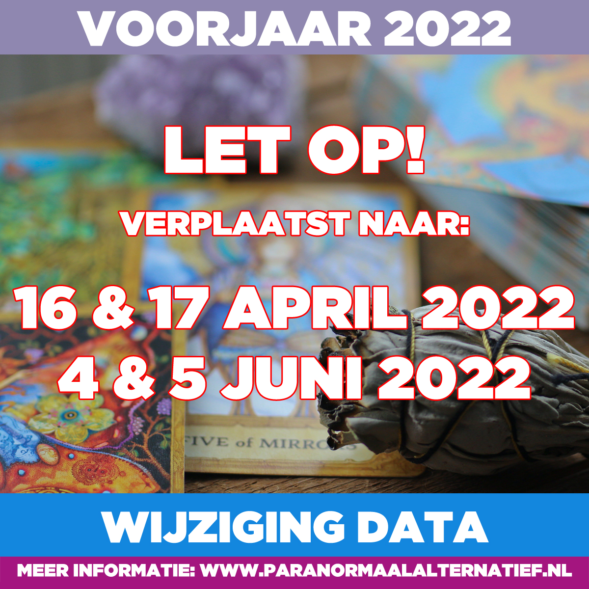 Nieuwe data Paranormaal Alternatief voorjaar 2022 - Spiritueel Alternatief